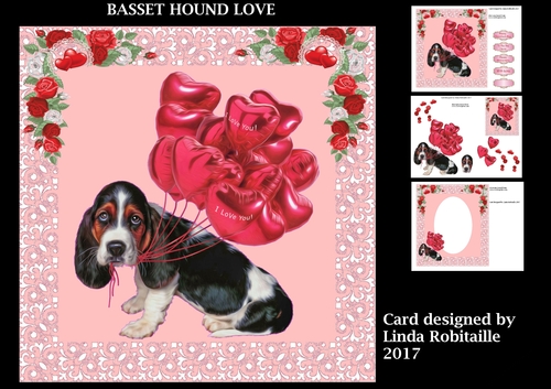 Basset Hound Love - CUP844159_2362 | Craftsuprint