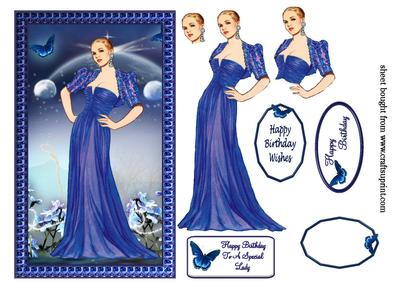 Lady in Blue - CUP178444_3 | Craftsuprint