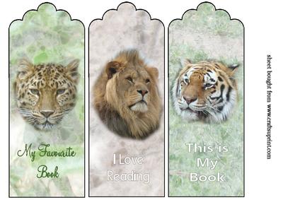 Big Cat Bookmarks - CUP209986_3 | Craftsuprint
