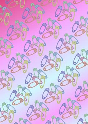 Nappy Pins Pink - CUP21771_3 | Craftsuprint