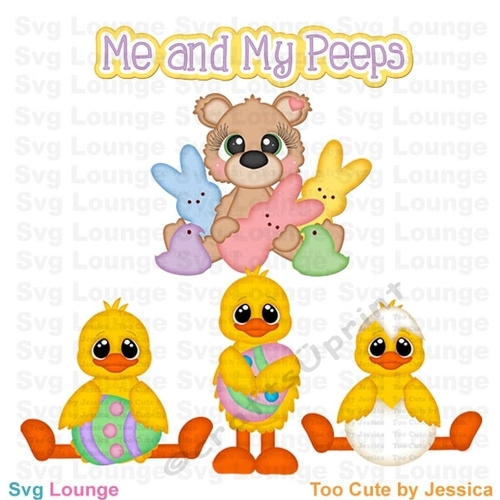 Easter Me and My Peeps SVG Cut File - CUP861220_89013 | Craftsuprint