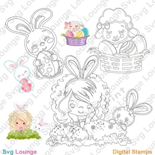 Easter Digi Stamp - CUP863536_89013 | Craftsuprint