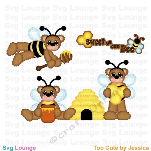 Spring Honey Bee Bears and Flowers SVG Cut File, Spring Has Sprung Cut ...