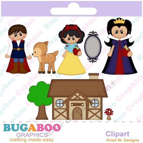 Fairytale Clipart, Storybook, Snow Princess, snow white, seven dwarfs ...