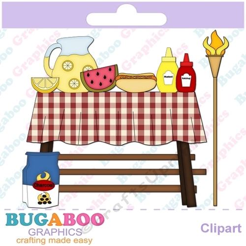 Barbecue Party clipart hot dog, hamburger, grill, picnic, mustard ...