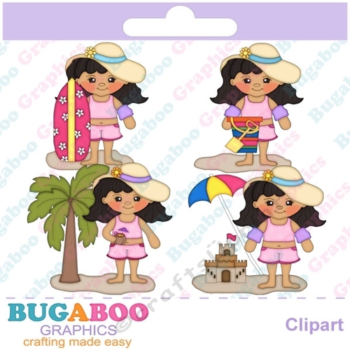 Beach Girls Clipart - Digital Clip Art - CUP888872_89013 | Craftsuprint