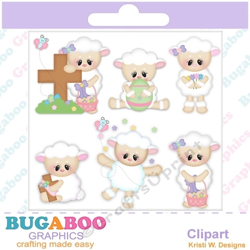 Easter Sunday Lilly Lamb - Instant Download - Digital Clipart Elements ...