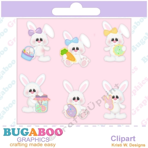 Easter Bunny -Easter Eggs Clipart - Instant Download - Digital Clipart ...