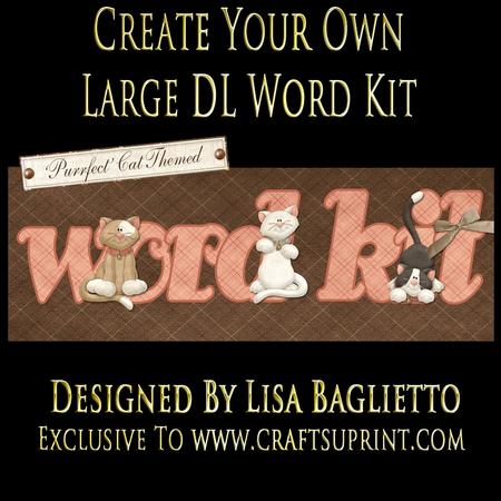 Create Your Own - Purrfect Cat Word Card Kit - CUP153233_614 | Craftsuprint