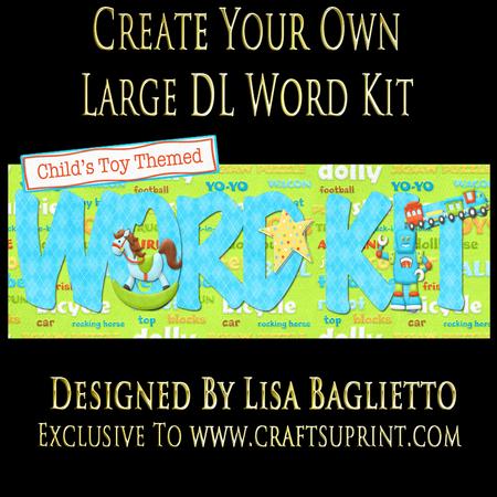 Create Your Own - Child's Toy Themed Word Card Kit - CUP153739_614 ...