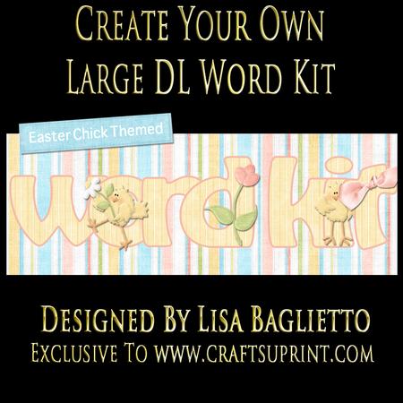 Create Your Own - Easter Chick Word Card Kit - CUP154073_614 | Craftsuprint
