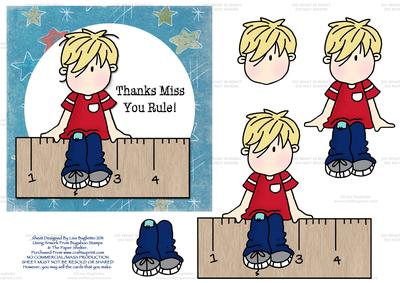 You Rule - Boy's Thank You Teacher Card - CUP218963_614 | Craftsuprint