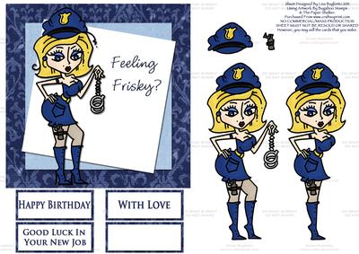 Feeling Frisky - Birthday/good Luck Card - CUP219413_614 | Craftsuprint