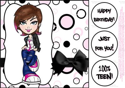 Club Kid - Teenage Birthday 8x8 Card - CUP238275_614 | Craftsuprint