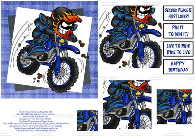 Dirt Bike Mike - Off-road Motorcycle Pyramid Card - CUP267031_614 ...