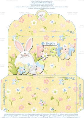 Hoppy Hearts - Easter Bunny Money Wallet - CUP282344_614 | Craftsuprint