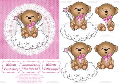 Little Angel - Congratulations New Baby Girl Card - CUP321659_614 ...