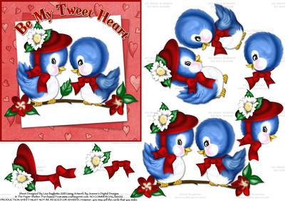 My Tweet Heart - Cute Bird Valentines Day Step by Step Card - CUP389641 ...