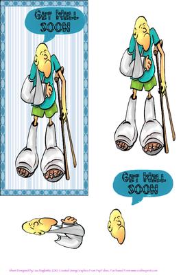 Male Get Well Soon Step by Step Card - CUP58728_614 | Craftsuprint