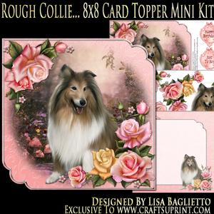 Rough Collie - 8x8 Scalloped Corner Card Mini Kit - Photo by Davina Rundle