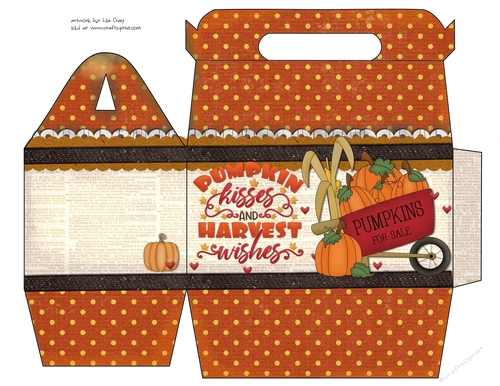Pumpkin Kisses and Harvest Wishes Gable Box 7 - CUP1002584_1548 ...