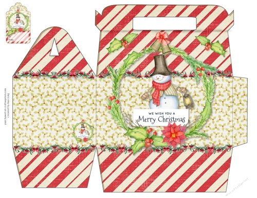 Gable box snowman - CUP1085051_1548 | Craftsuprint