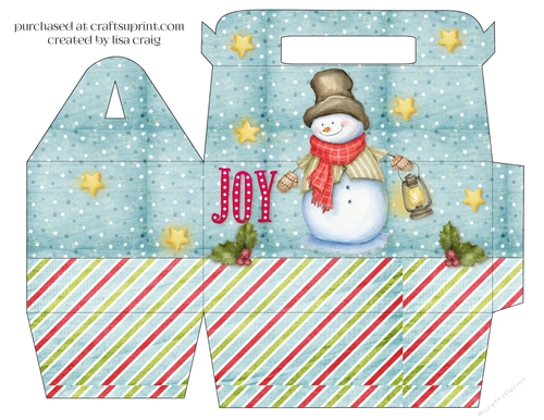 Snowman Gable Box 1 - CUP1085865_1548 | Craftsuprint