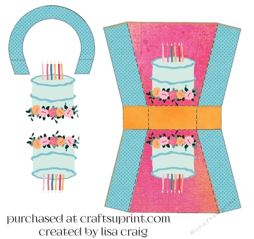 Happy Birthday purse - CUP1106124_1548 | Craftsuprint