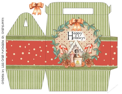 2021-Happy Holidays Wreath Gable Box - CUP1121243_1548 | Craftsuprint