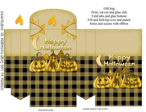 2021-Happy Halloween Gift Bag - CUP1121783_1548 | Craftsuprint