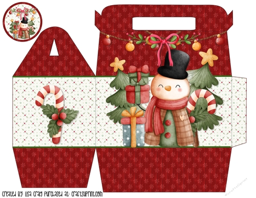21- Festive Snowman Gable Box - CUP1137103_1548 | Craftsuprint