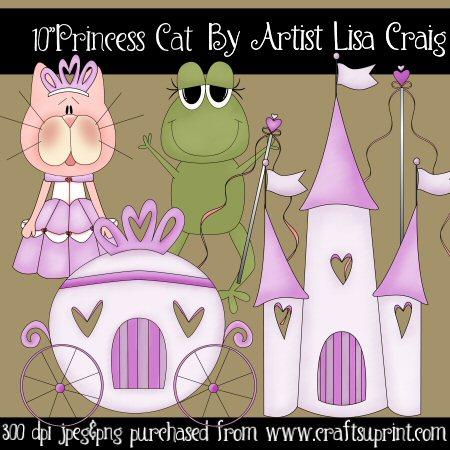 Princess Cats Clip Art - CUP283807_1548 | Craftsuprint