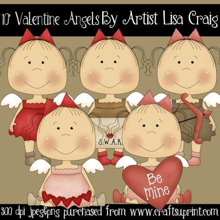 10' Valentine Angels - CUP284059_1548 | Craftsuprint