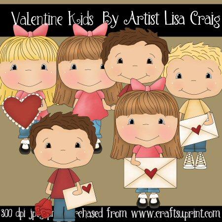 Valentine Kids Clip Art - CUP292189_1548 | Craftsuprint