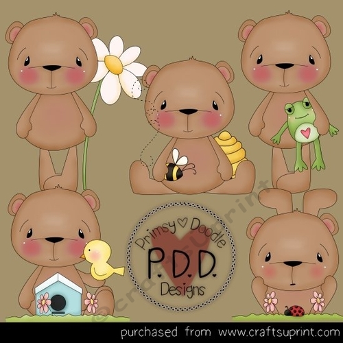 Summer Bears 14 Clipart - CUP721878_1548 | Craftsuprint