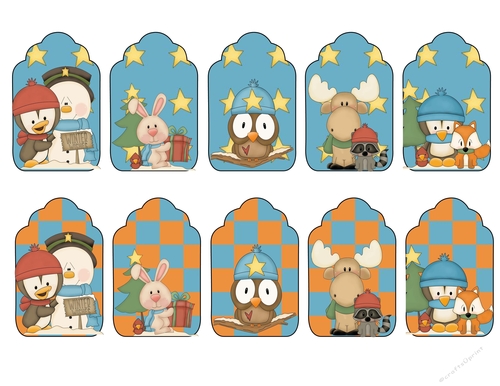 Winter Wonderland Tags Sheet - CUP723755_1548 | Craftsuprint