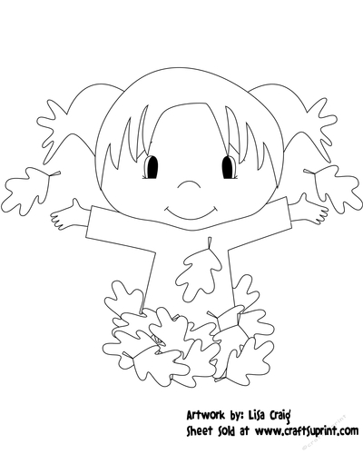 Fall Leaves Digital Stamp 2 - CUP731127_1548 | Craftsuprint