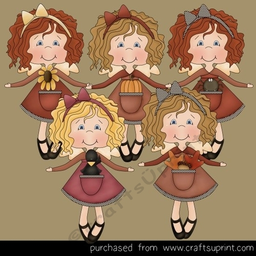 Autumn Angels Clipart - CUP732014_1548 | Craftsuprint