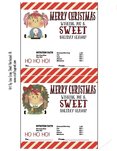 Christmas Candy Bar Wrappers 4 - CUP738849_1548 | Craftsuprint