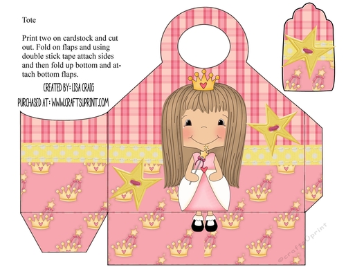 Princess Tote 1 - CUP785263_1548 | Craftsuprint