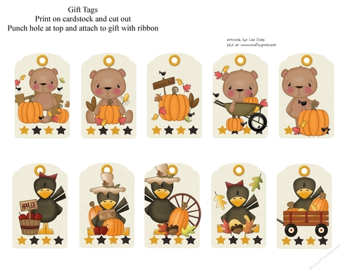 Fall Tags Sheet 20 - CUP810980_1548 | Craftsuprint