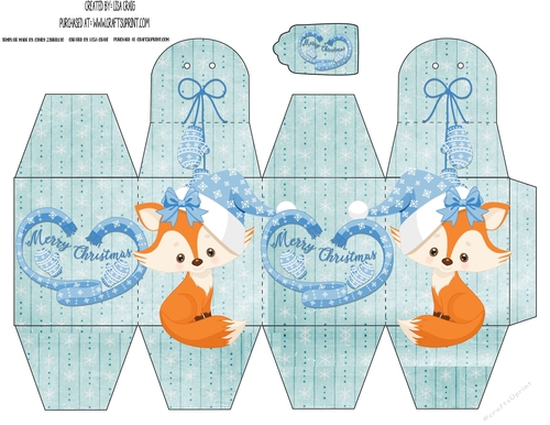 Winter Animal Gift Box 2 - CUP841844_1548 | Craftsuprint