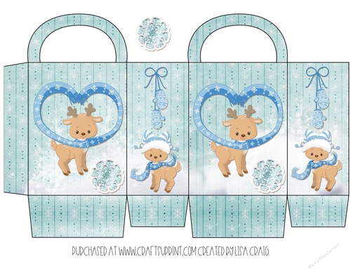 Winter Animals Gift Bag 1 - CUP841862_1548 | Craftsuprint