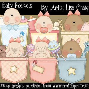 Baby Pockets Clipart - Photo by Helen Howell Designs