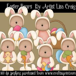 Easter Bears Clip Art - Photo by Anne Jackson