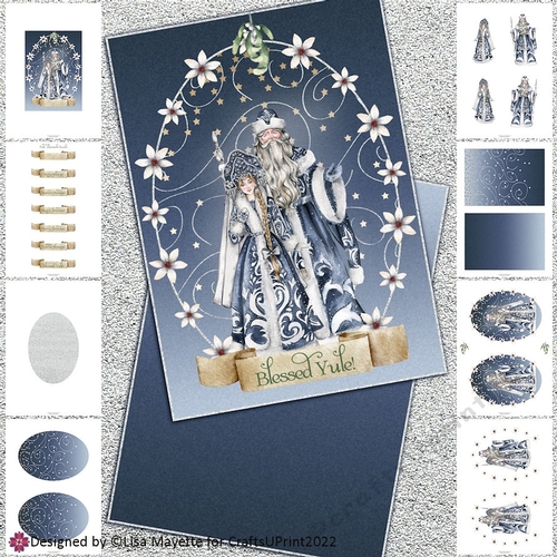 Elegant Yule Card Making Kit - CUP1177819_2195 | Craftsuprint