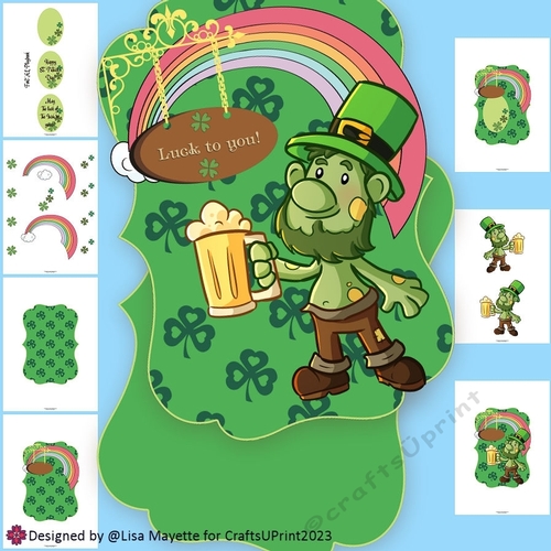 St. Patricks Day Beer Troll Shaped Card Making Kit - CUP1199276_2195 ...