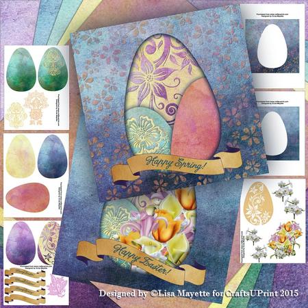 Elegant Easter Card Making Kit - CUP607159_2195 | Craftsuprint