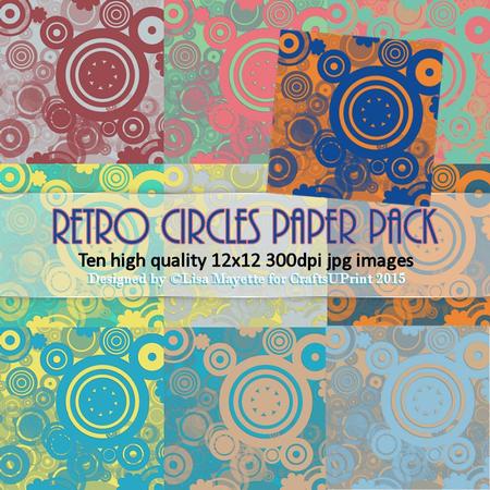 Retro Circles Paper Pack - CUP622584_2195 | Craftsuprint