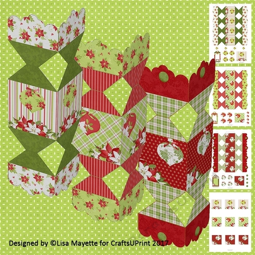 3D Christmas Ornaments Decoupage Christmas Cracker Boxes - CUP816724 ...